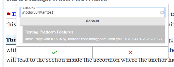 Work with Anchor Links Using the Linkit Tool | Digital Experience